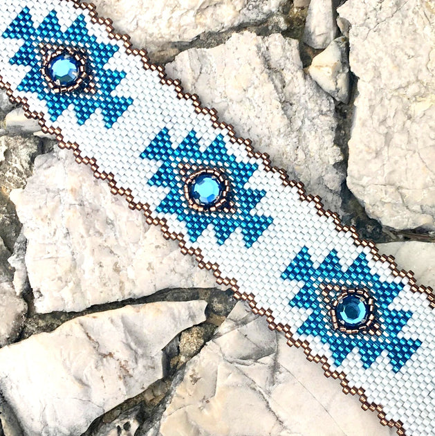 How to easily make the first rows of a peyote weaving – KETIKOPARIS