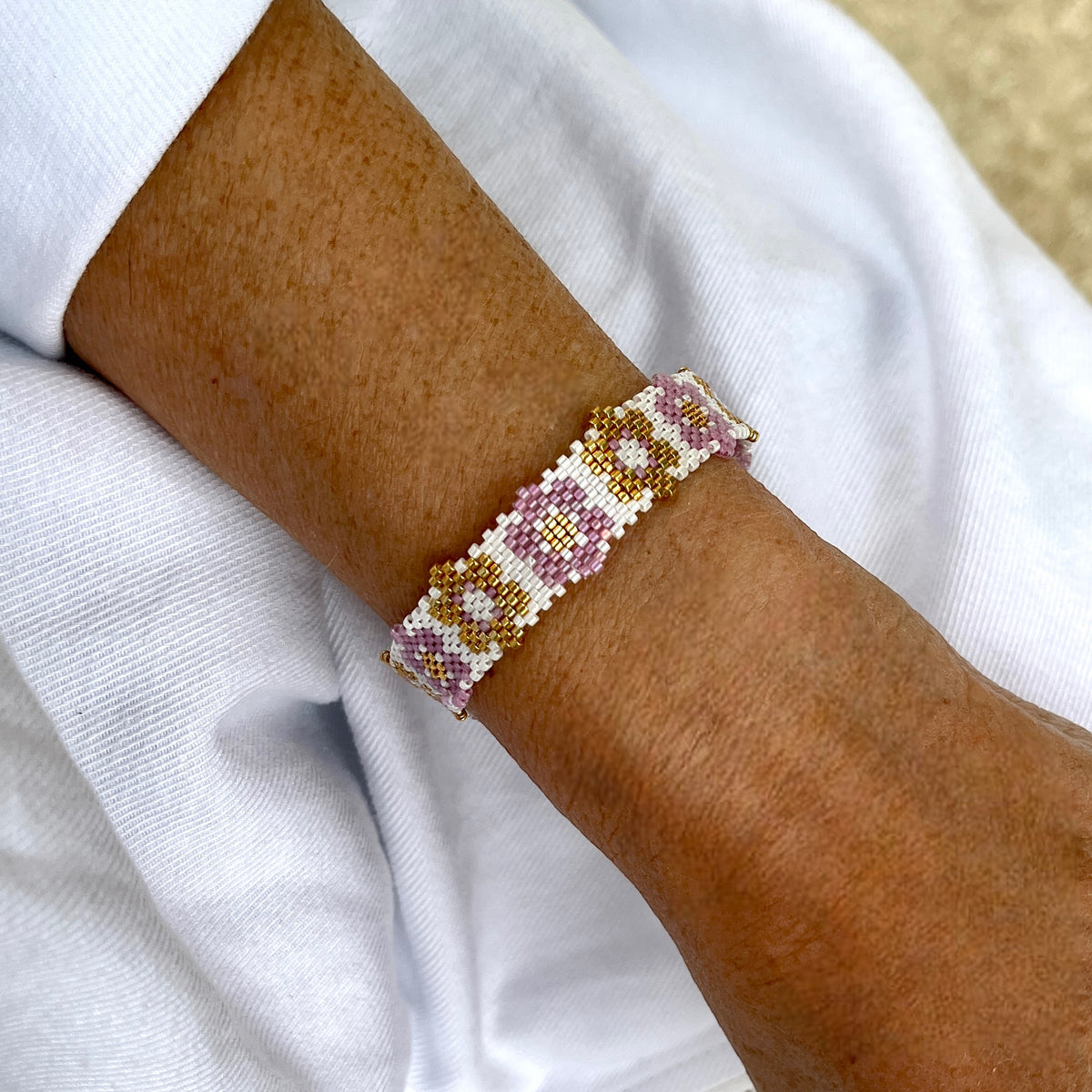 DIY Diagramme Bracelet en perles miyuki - Tissage peyote – KETIKOPARIS