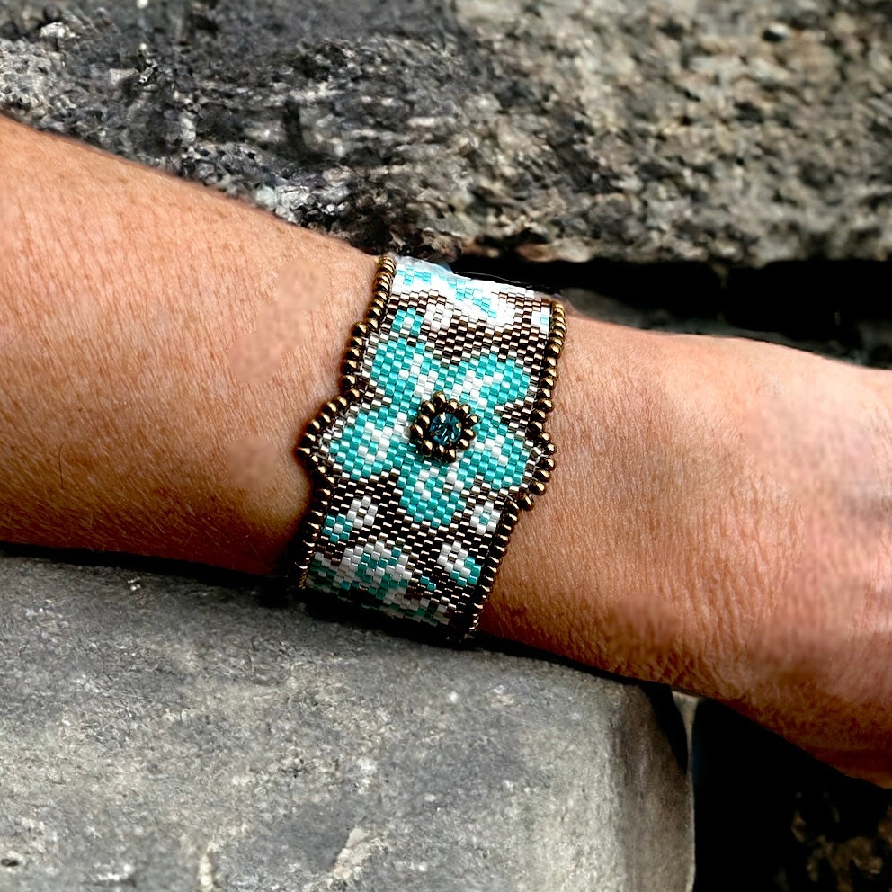 DIY Vertical Peyote Pattern - Bracelet AURORA – KETIKOPARIS