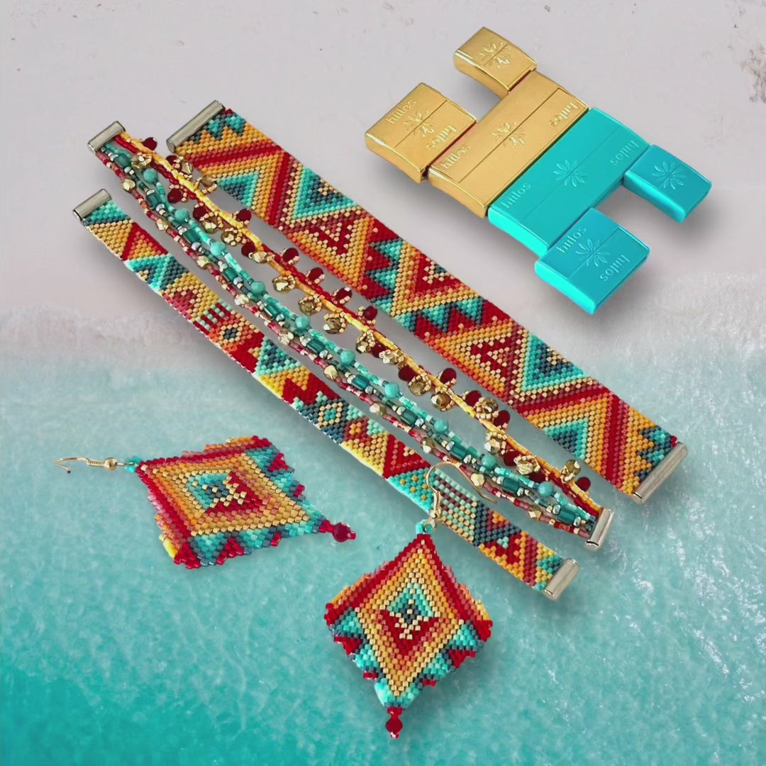 DIY Vertical Peyote Pattern - Bracelets modulaires PANAMA – KETIKOPARIS