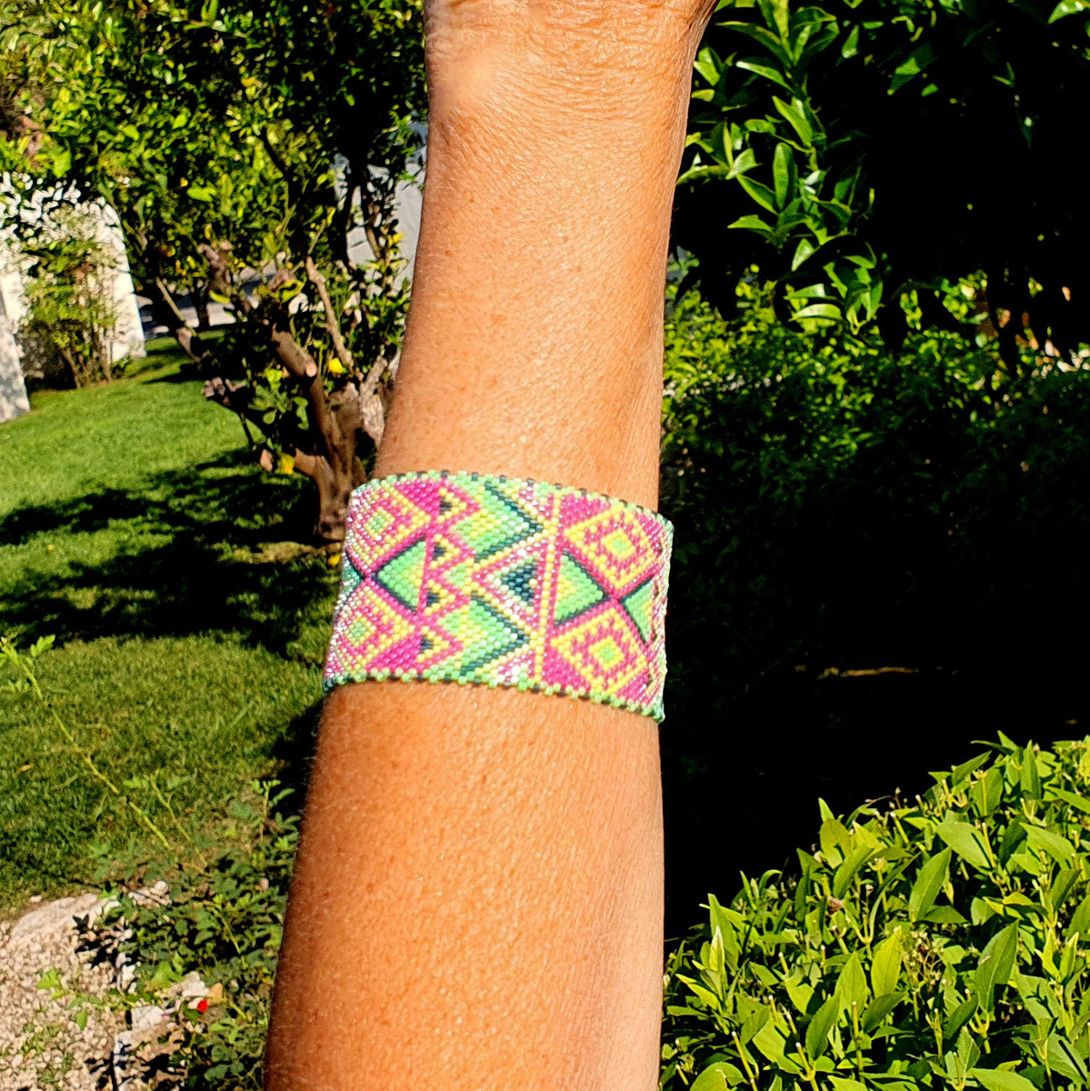 DIY Vertical Peyote Pattern - Bracelet MEXICO – KETIKOPARIS