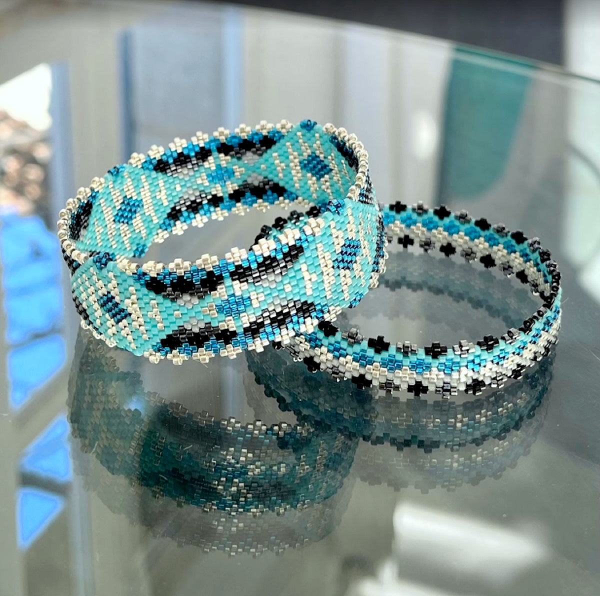 DIY miyuki bead Bracelet Pattern peyote or brick stitch weaving ...