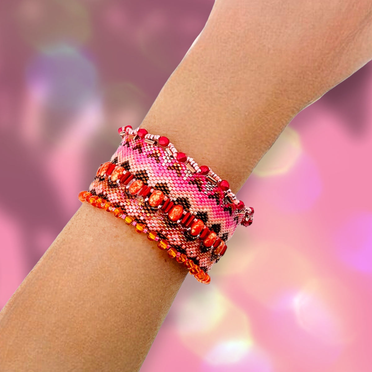 DIY Vertical Peyote Pattern - Bracelet CALAMONDIN – KETIKOPARIS