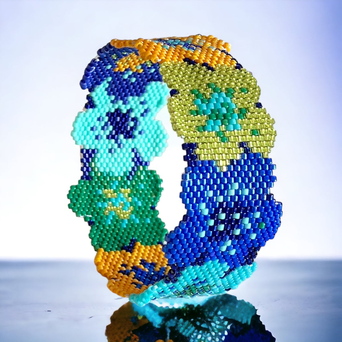 DIY Vertical Peyote Pattern - Bracelet ALLAMANDA – KETIKOPARIS