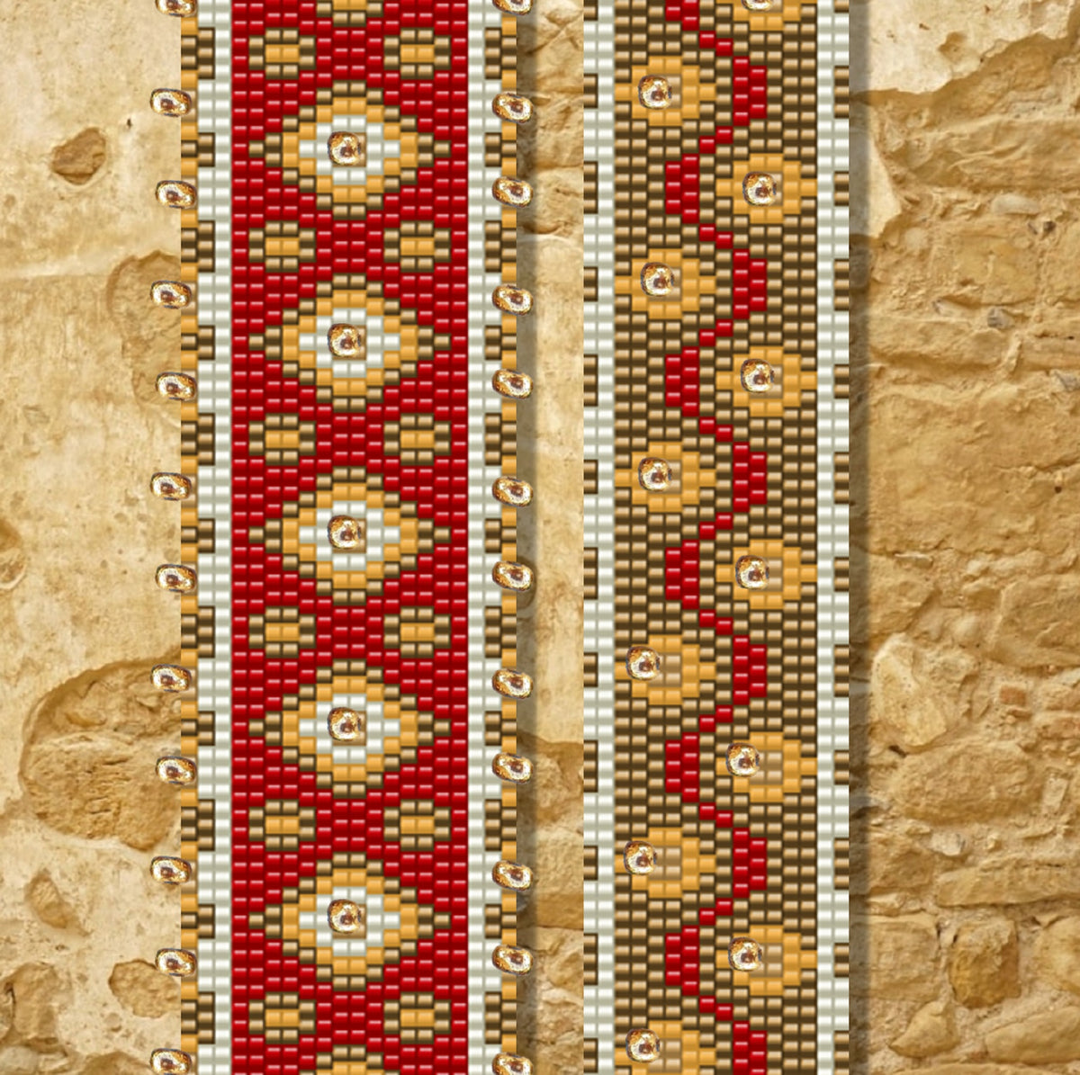 DIY Vertical Peyote Pattern - 2 Bracelets VENCE – KETIKOPARIS